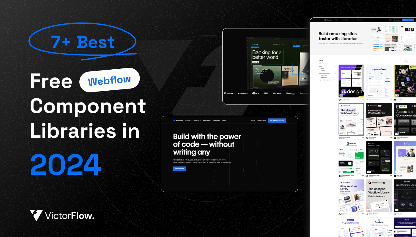 7+ Best Free Webflow Component Libraries in 2024